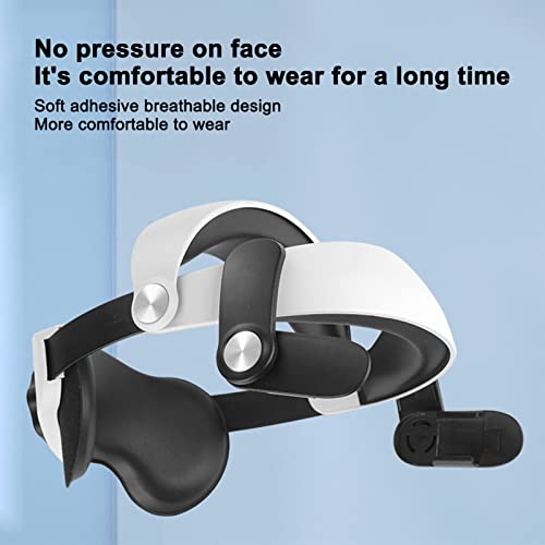 Adjustable Head Strap for Oculus Quest 2, Replacement Headband Virtual Reality VR Accessories for Oculus Quest 2, Reduce Head Pressure Enhanced Support