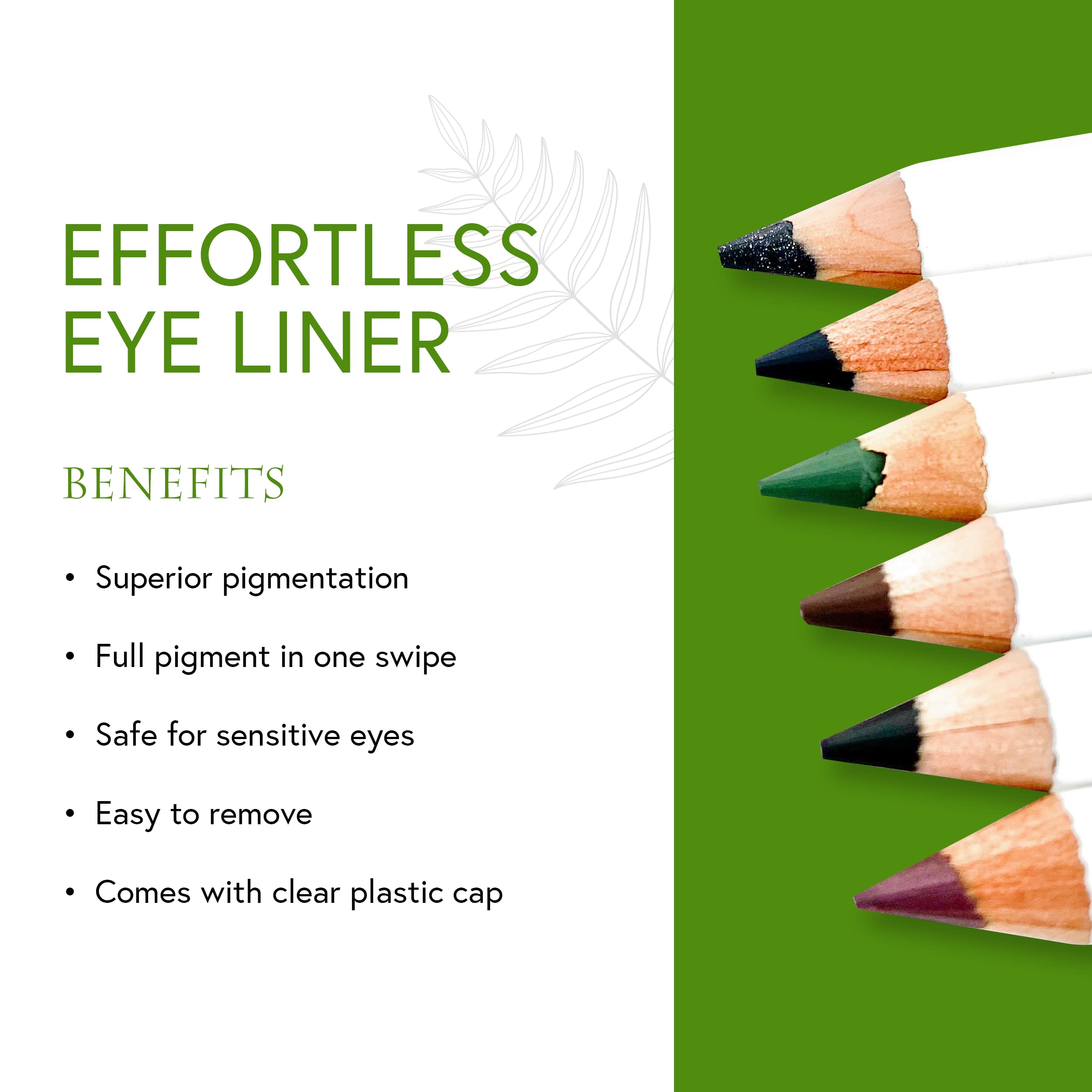 Honeybee Gardens Effortless Eyeliner Pencil in Belgian Chocolate, Rich Pigmentation, Smooth, Long-Wearing, Vegan, Gluten-Free
