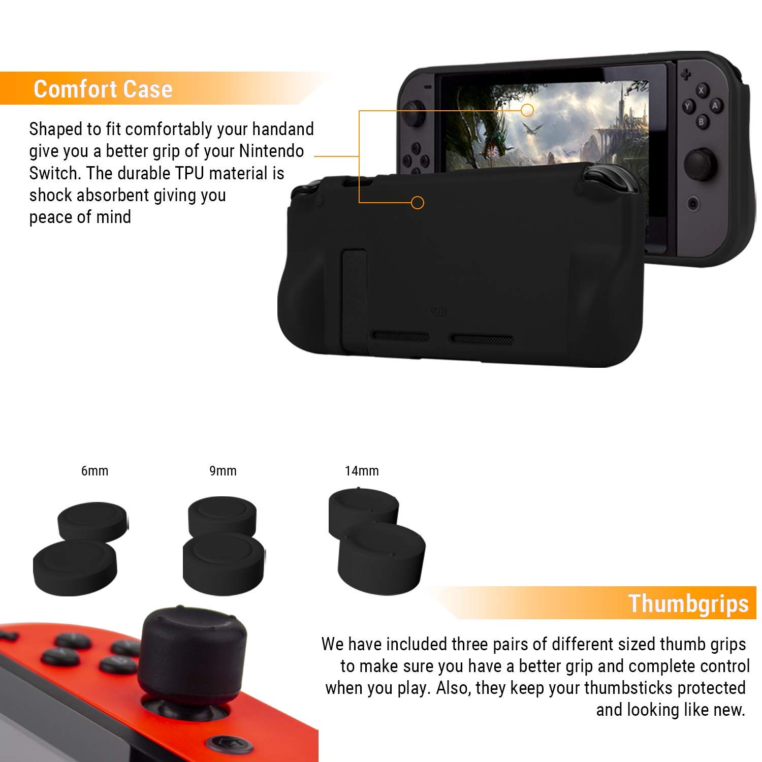 Orzly Ultimate Geek Pack & VR Headset for Nintendo Switch - Bundle Pack