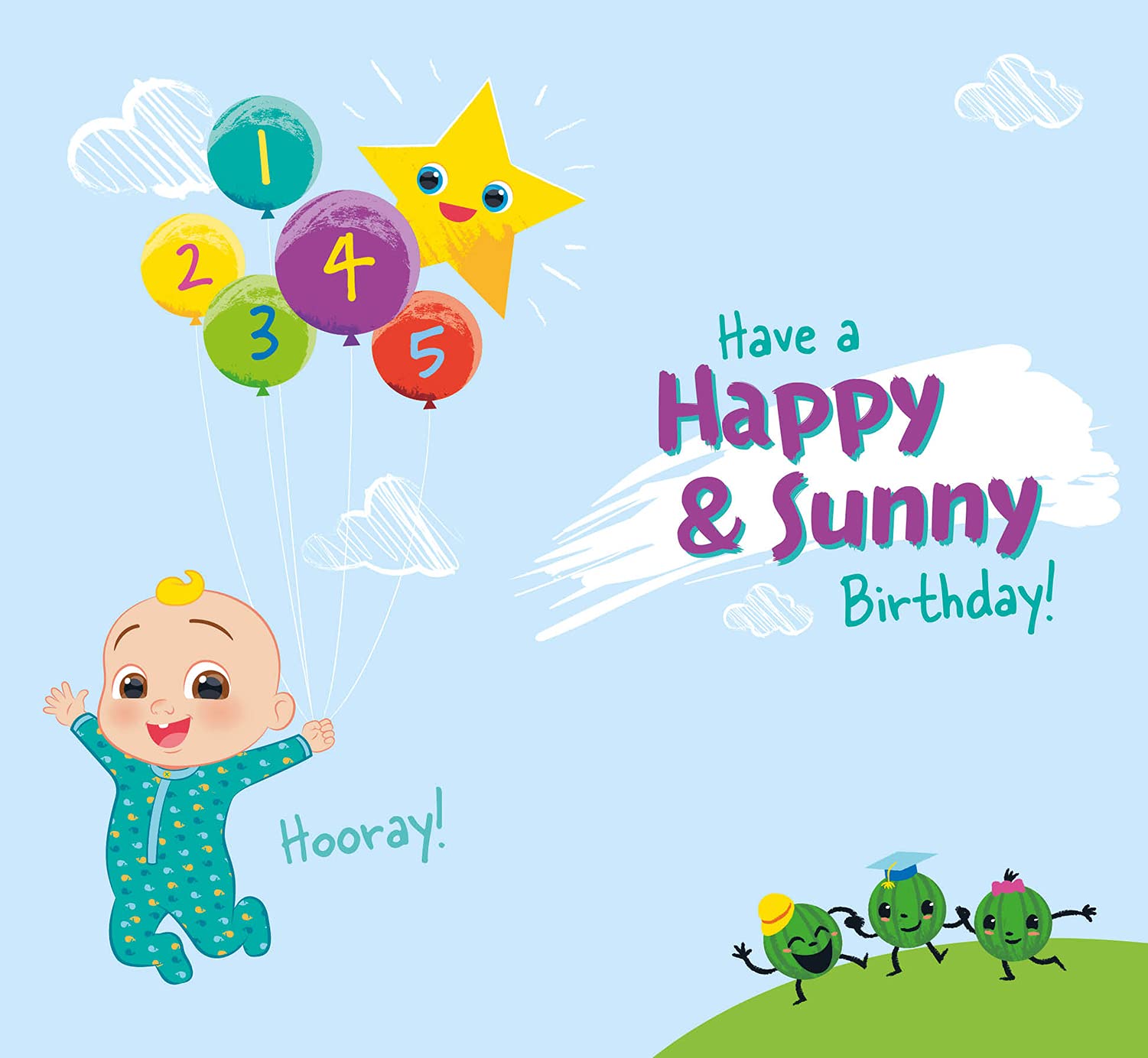 Danilo Promotions LTD CoComelon Birthday Card, Birthday Fun