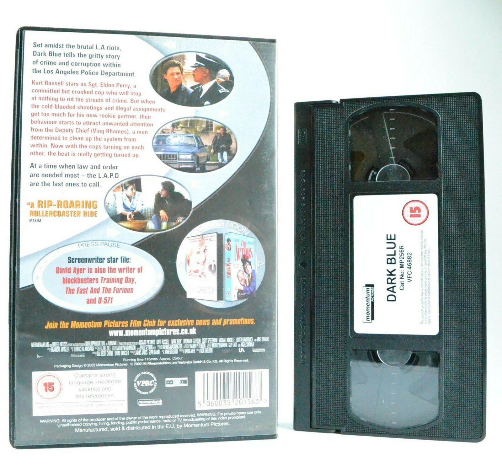 Dark Blue: Based On J.Ellroy Novel - Thriller - Large Box - K.Russell - Pal VHS