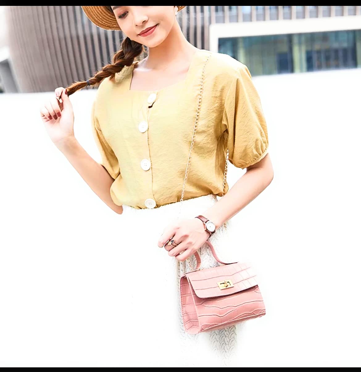 Luxury Handbags with Crossbody in premium PU Leather (Premium black)