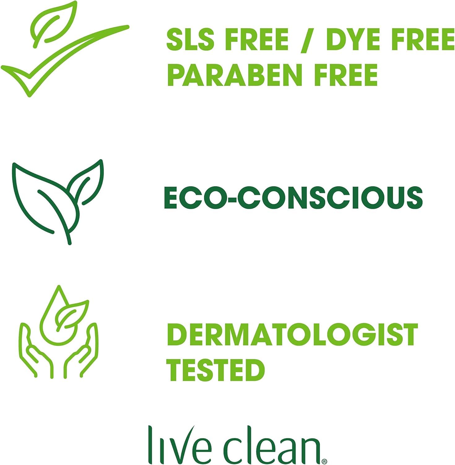 Live Clean Exotic Nectar Restorative Shampoo and Conditioner with Argan, Grape Seed, and Olive Oils, 12 oz each