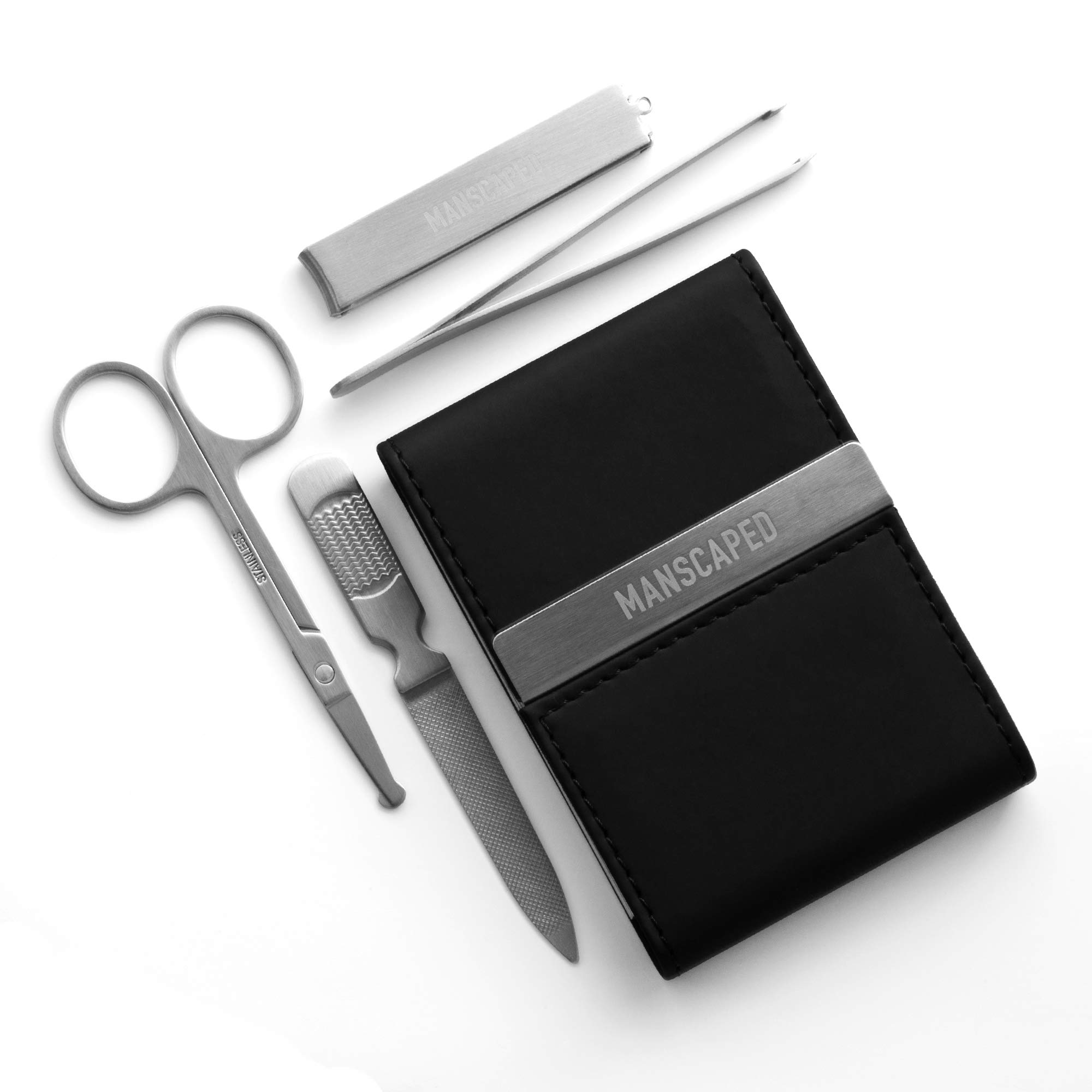 MANSCAPED Trim & Snip 2, Men's Bathroom Toiletry Grooming Tools, Includes The Lawn Mower 2, High Performance Electric Hair Trimmer, Stainless Steel 4 Piece Nail Kit