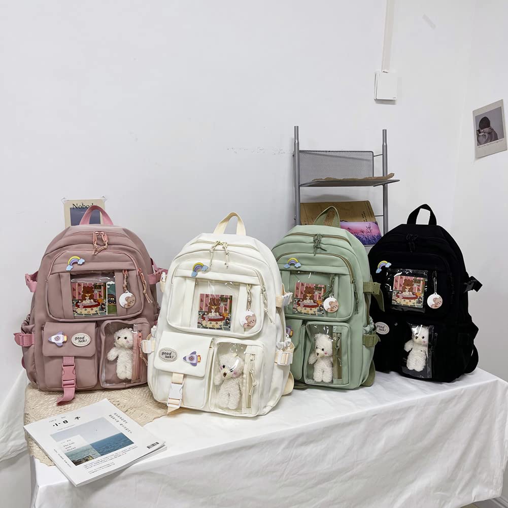 Aktudy Kawaii Bkpk, th Kawaii Pin and Cute Asori Bkpk Cute Athetic Bkpk for ity Rusk