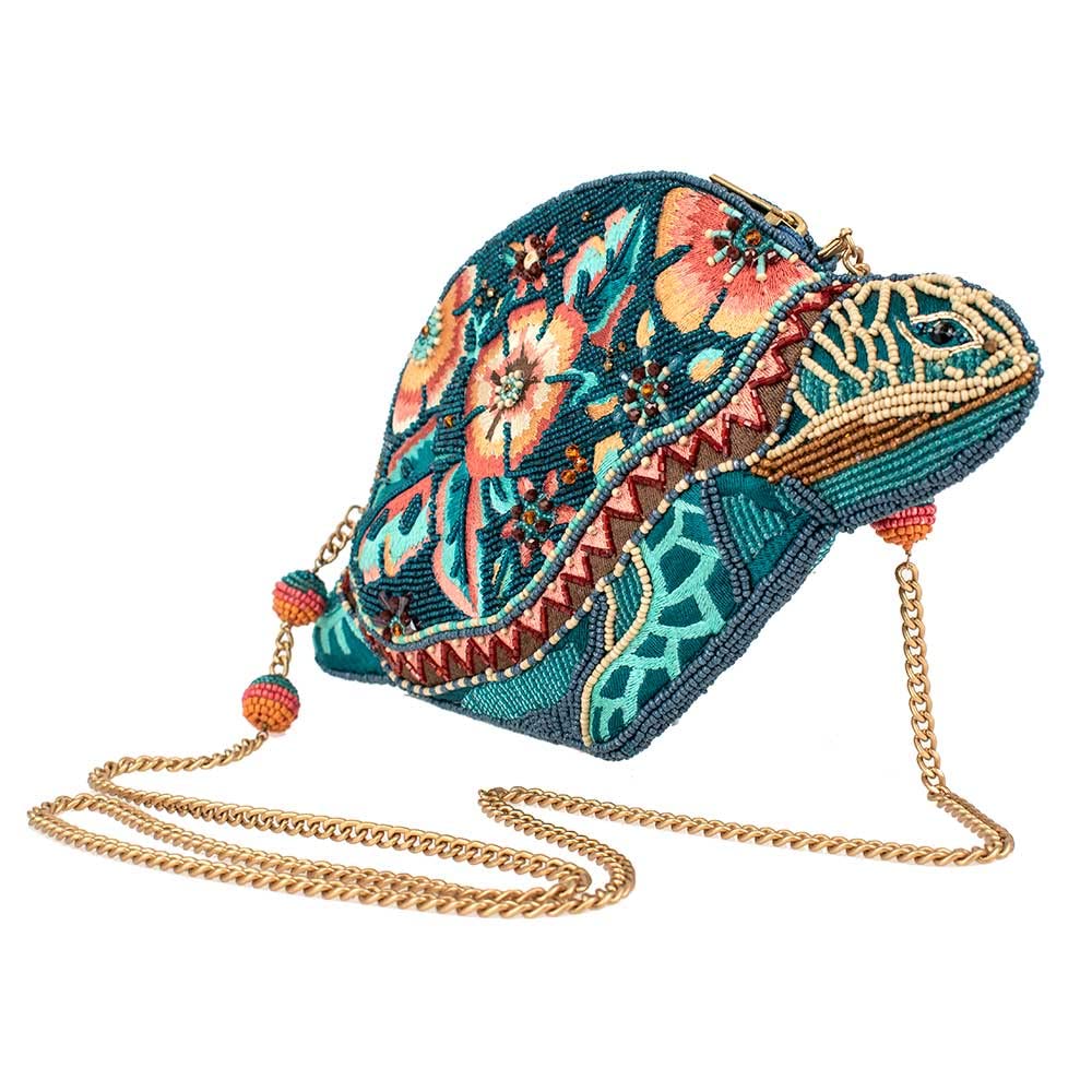 Mary Frances Island Turtle Crossbody Clutch