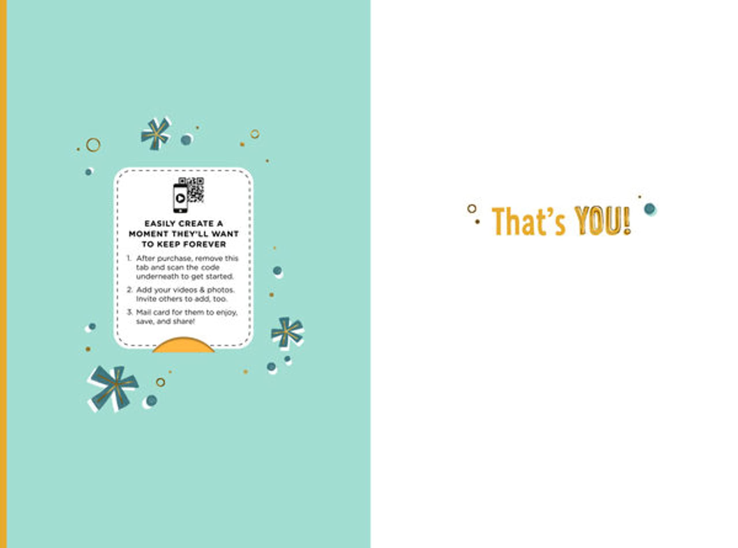 Hallmark Personalized Video Card for Birthday, Graduation, Nurse Appreciation, Congratulations, Thank You, Admin Professional Day —Amazing (Record Your Own Video Greeting)