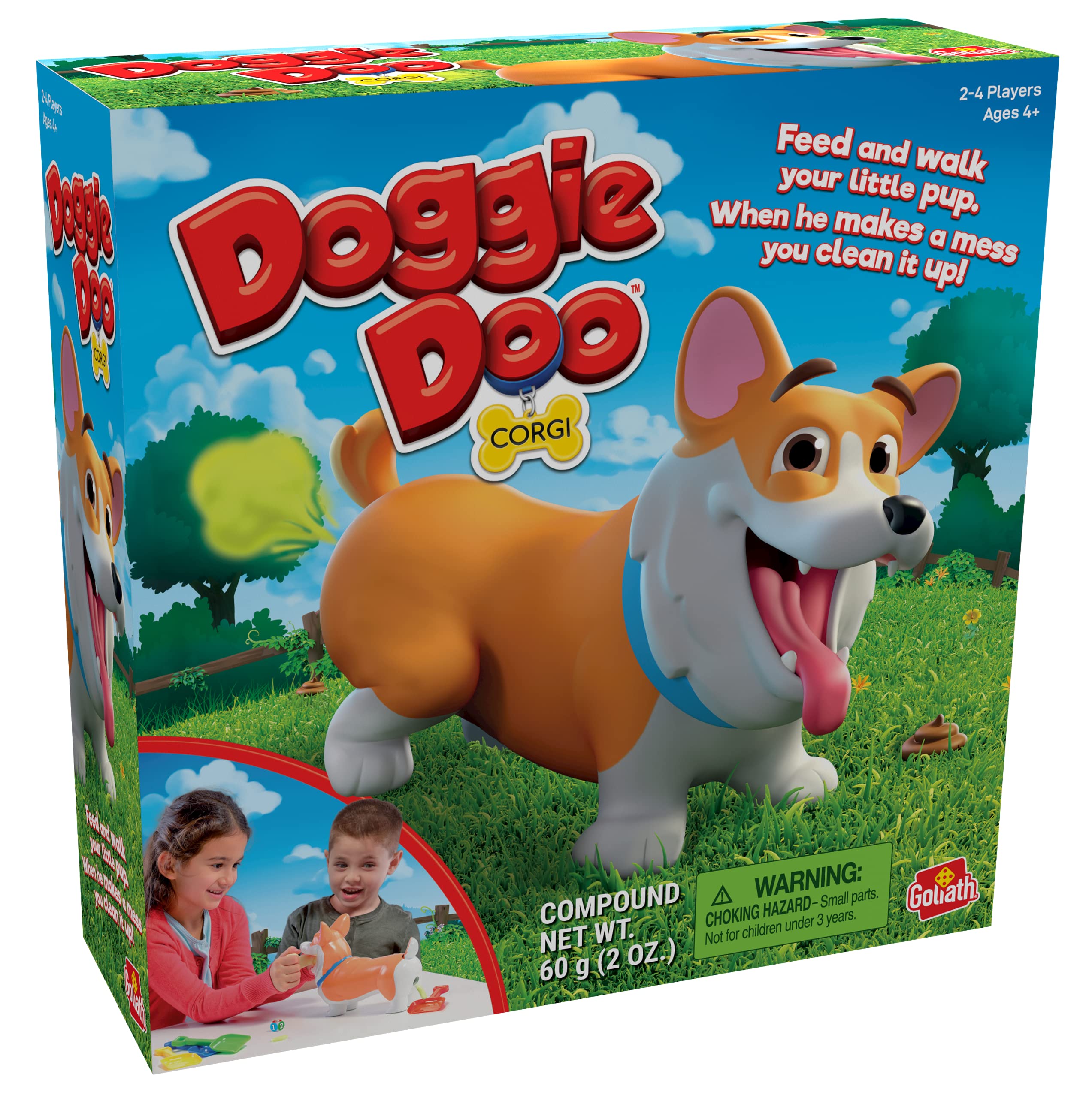 Doggie Doo Corgi Game - Unpredictable Action - Feed The Doggie and Collect His Doo to Win by Goliath, Multi Color