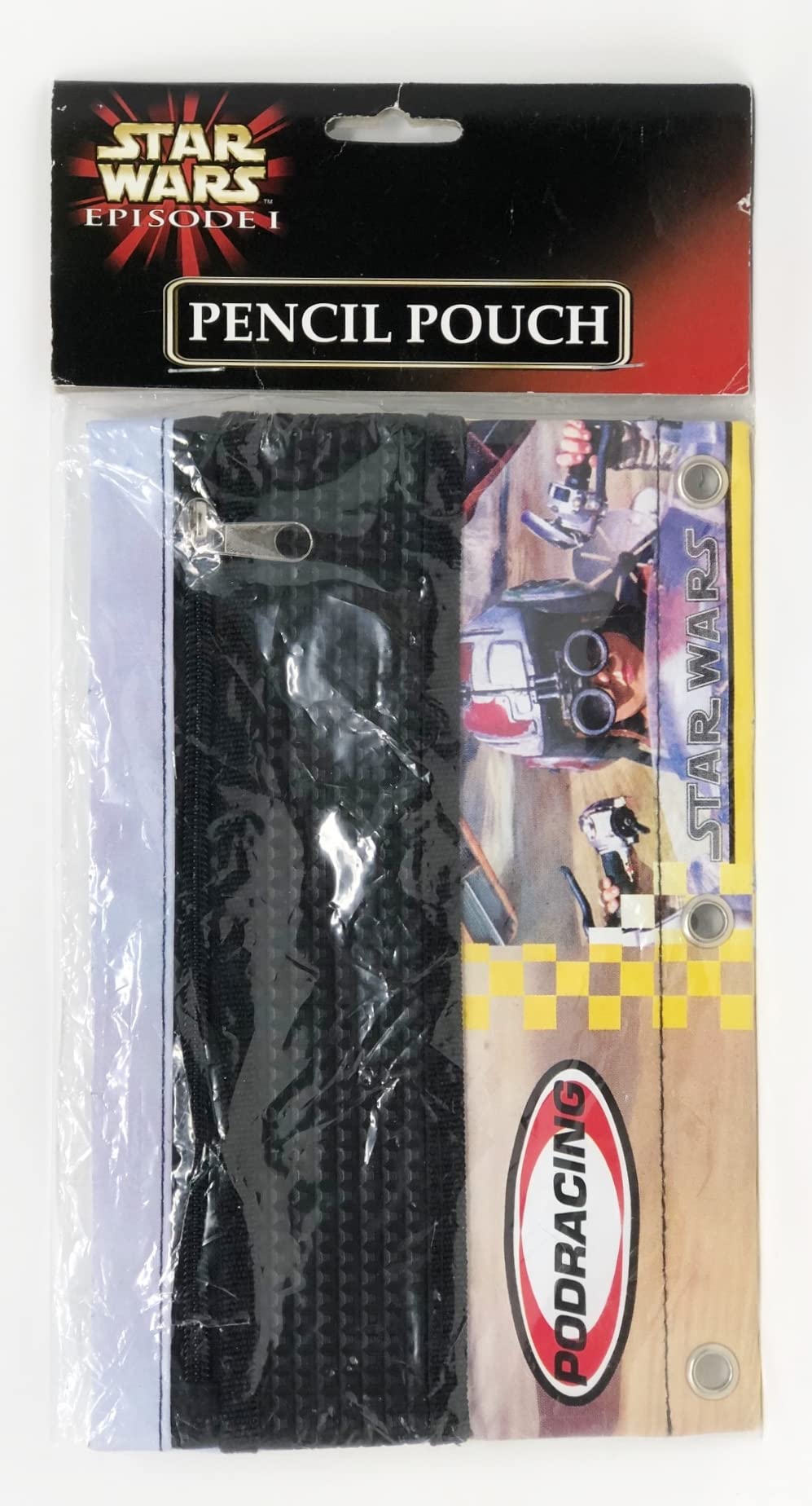 Impact, Inc. 1999 Star Wars Podracing 3 Ring Binder Pencil Pouch Tote - 6.25" X 9.5"