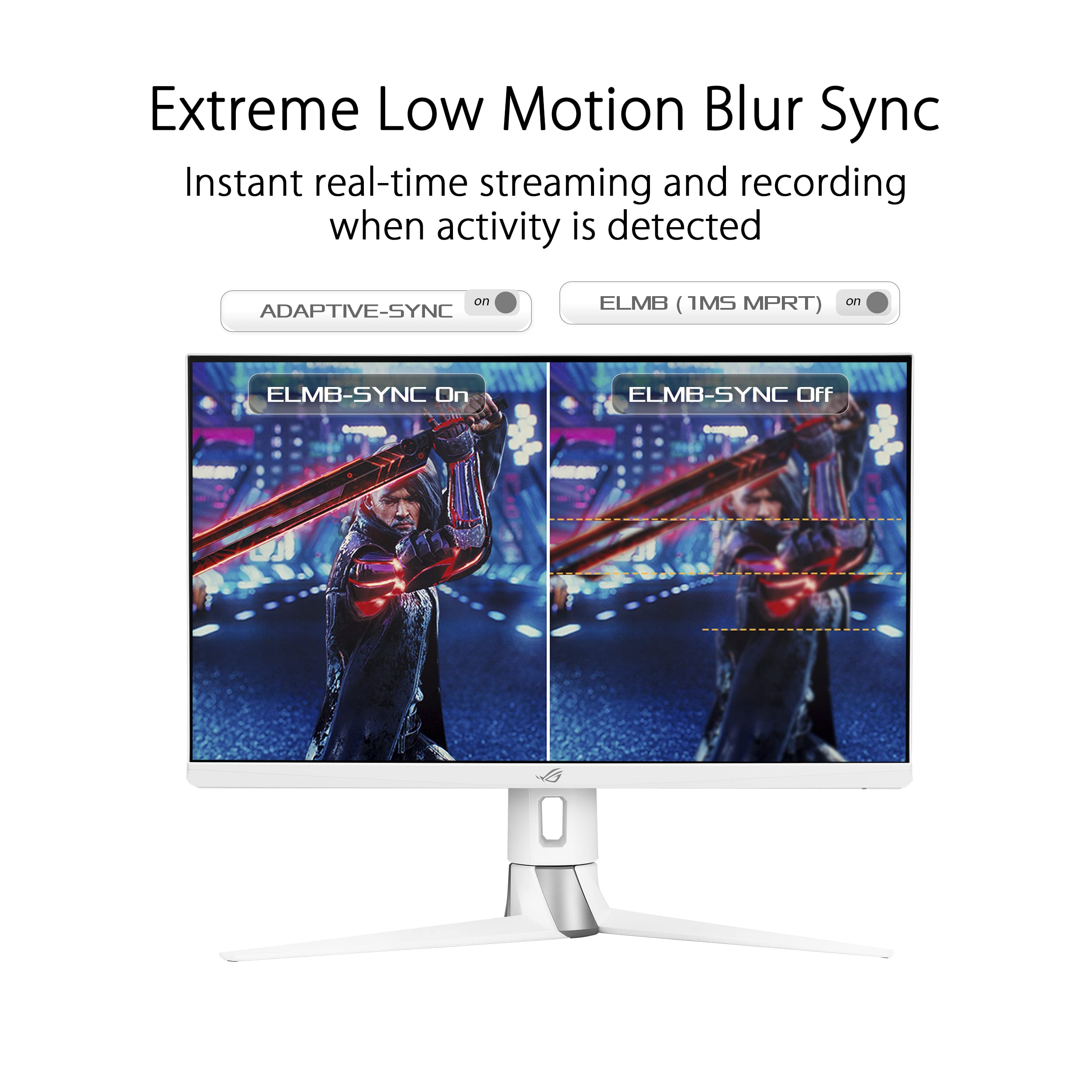 ASUS ROG Strix XG27AQ-W 27” 1440P HDR Gaming Monitor - White, QHD (2560 x 1440) (Renewed)