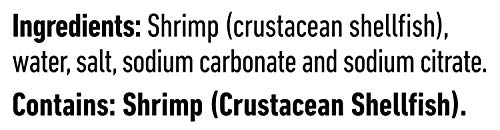 Amazon Fresh Brand, Cooked Medium Peeled & Deveined Tail On Shrimp, Frozen, Responsibly Sourced, Phosphate Free, 12 Oz, (41-50 Count/Pound),