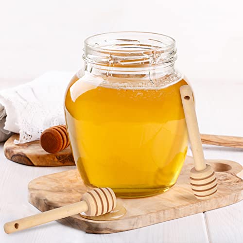 HAKSEN 55 PCS Honeycomb Stick, 3 Inch Mini Wooden Honey Dipper Charcuterie Accessories Honey Wand Honey Stirrers for Honey Syrup Jam Viscous Liquid