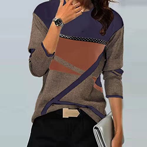 ayaso Women's Casual Thin Pullovers Workout Tunics Trendy Print Shirts Cozy Tops Fall Winter Streetwear Crewneck Sweaters