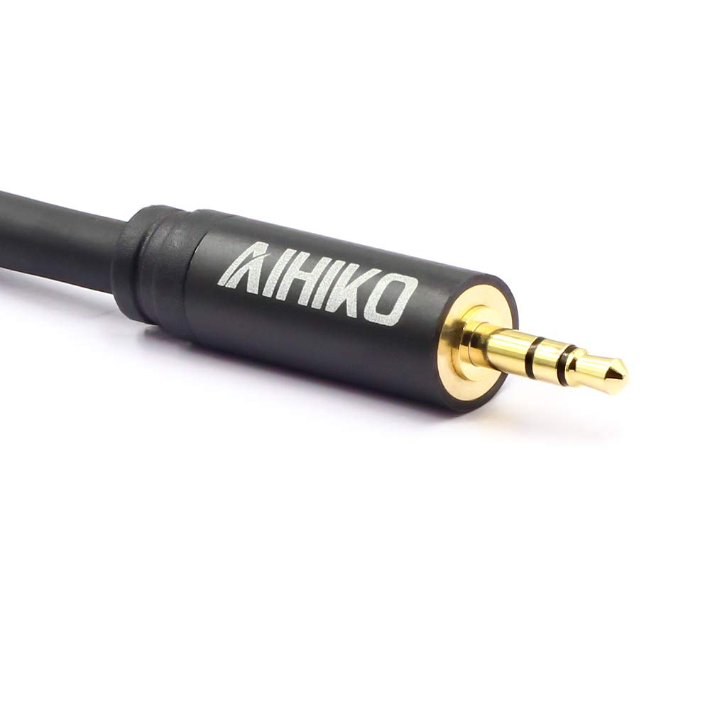 AIHIKO 1/8 to Dual XLR Cable 3.5mm Mini TRS Stereo Plug to 2 XLR Male Y Splitter Adapter Patch Breakout Cord 5 Feet