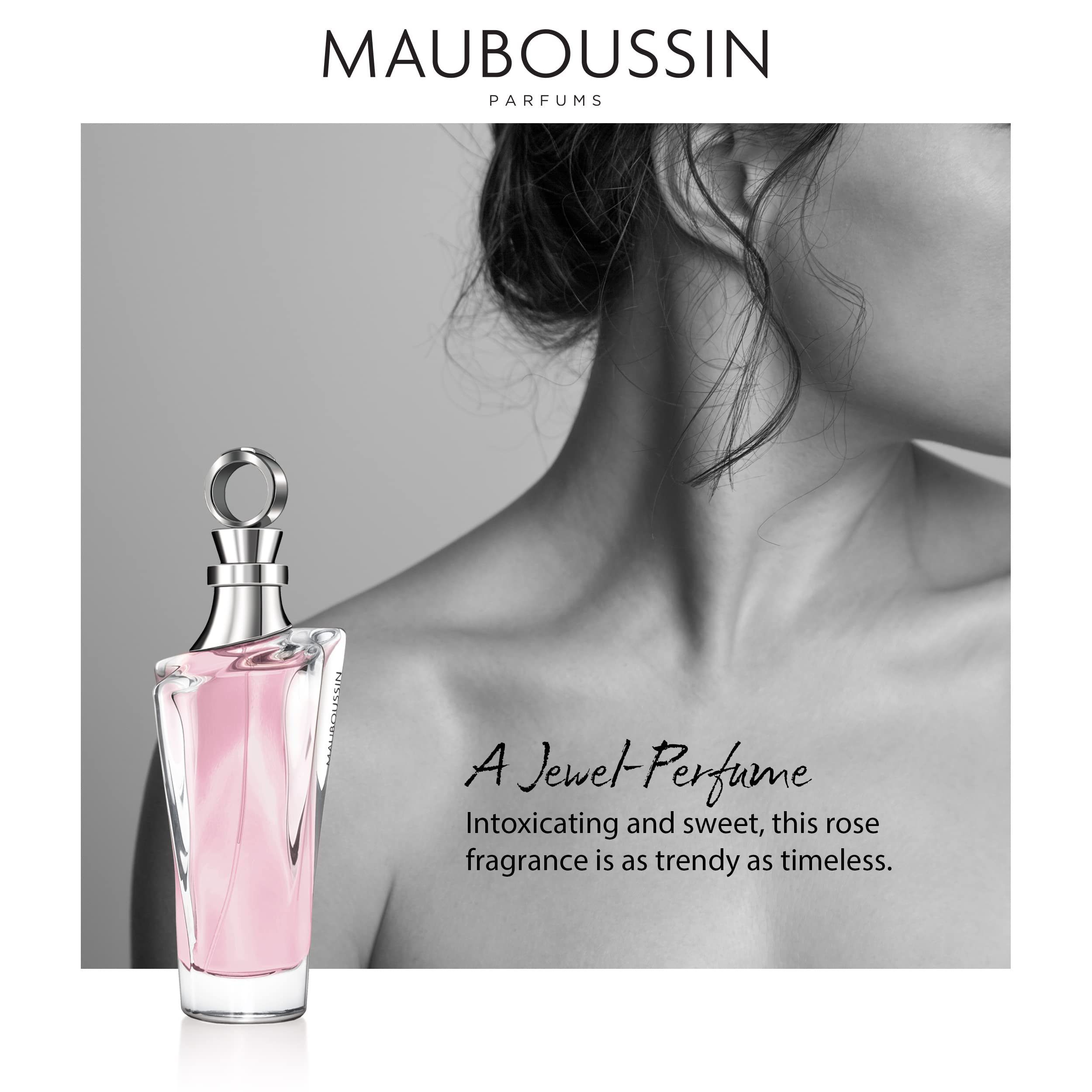 Mauboussin - Rose Pour Elle 100ml (3.3 Fl Oz) - Eau de Parfum for Women - Floral, Fruity & Fresh Scents