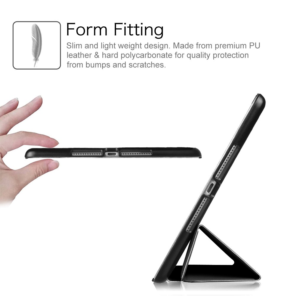 Fintie Slimshell Case for iPad Air 9.7" - Lightweight Stand Smart Protective Cover with Auto Sleep/Wake Feature for iPad Air 2013 Model, Black