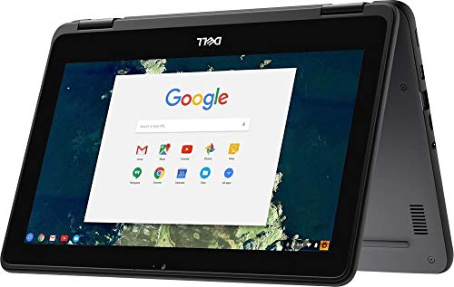 Dell 2-in-1 11.6-inch Touchscreen Chromebook Laptop, Intel Quad-Core Celeron N3450 Up to 2.2GHz Processor, 4GB DDR4 RAM, 32GB eMMC, WiFi, Bluetooth, Webcam, Chrome OS (Renewed)