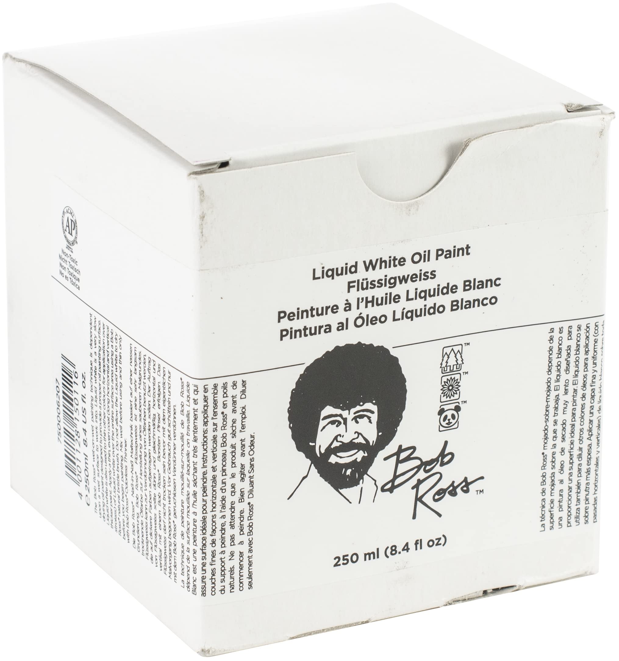 Bob Ross Liquid White Oil Paint, 237ml jar (750006207)