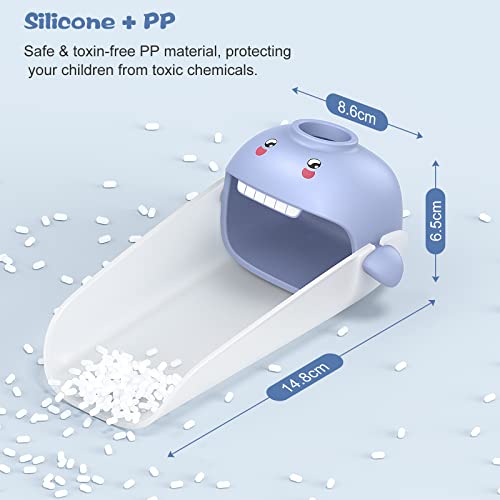 Maliton Faucet Extender for Toddlers, Sink Extender for Kids Hand Washing, Suitable for Bathroom, Kitchen, Bathtub Sink, Fits Most Faucets (2 Pack, Blue)