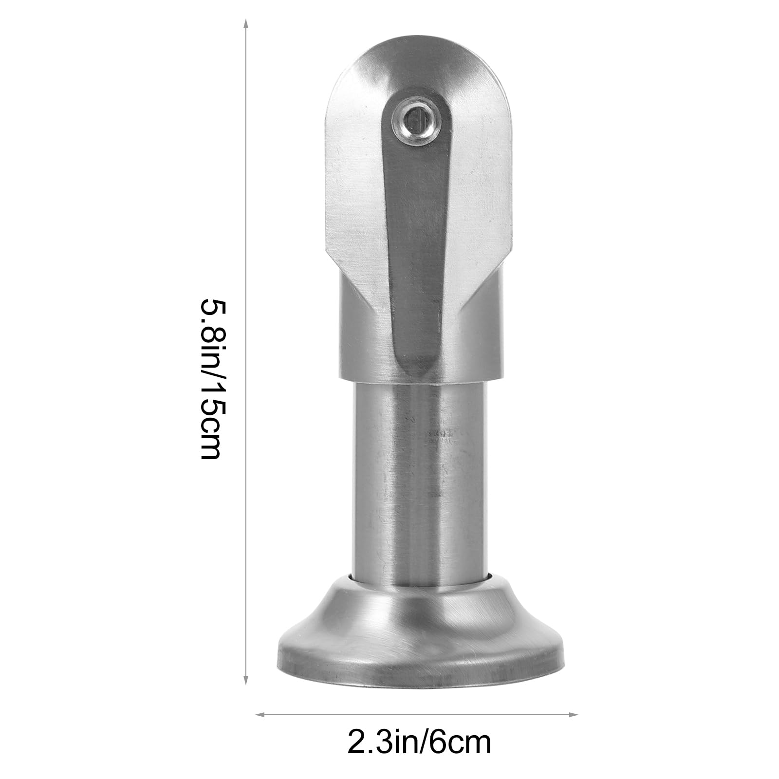 TEHAUX 4pcs Public Restroom Partition Fittings, Stainless Steel Toilet Partition Support Feet Bathroom Support Feet Toilet Partition Hardware for Bathroom Public Restroom