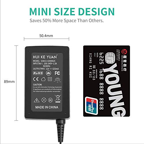 HKY 32V AC Adapter Compatible with HP Deskjet F4580 F4210 F4230 F4235 F4240 F4250 F4272 F4273 F4274 F4275 F4280 F4283 F4288 F4292 F4293 OfficeJet J4524 J4580 J4624 J4660 J4680,P/N 0957-2242 0957-2269