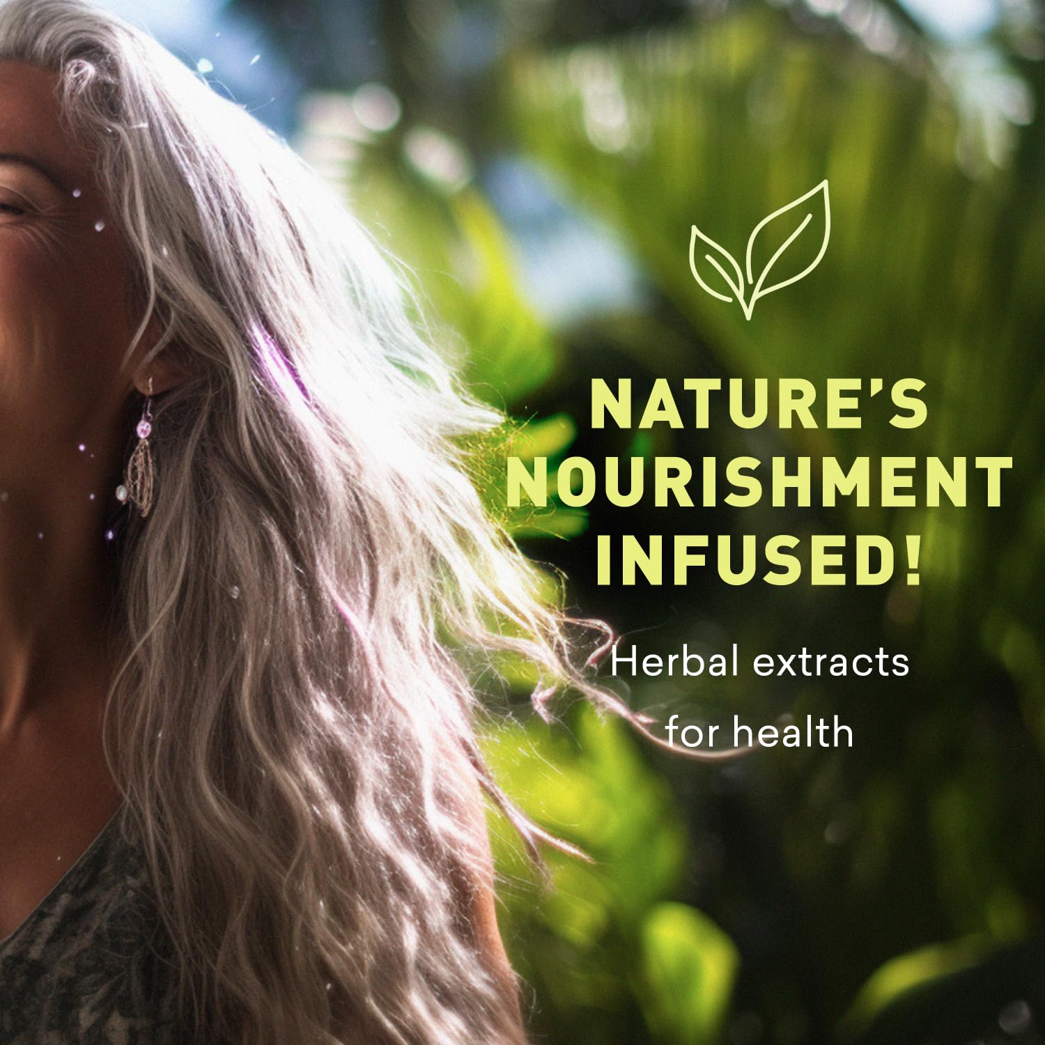Just Nutritive Gray Hair Shampoo | Gray Hair Treatment | Just Natural Hair Care | Natural Shampoo 16 Oz