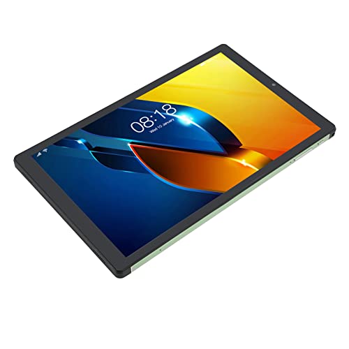 AUHX 10.1 Inch Tablet, Green 10.1 Inch 1960x1080 IPS 8800mAh 100240V HD Tablet for Study for 12 (US Plug)