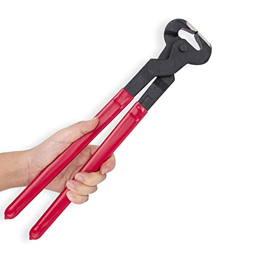 AZUNYYDS Hoof Nipper 14" Horse Hoof Trimmers with Rubber Grip for Goats Sheep Pigs Cattle Horses Heavy Duty Farrier Nippers