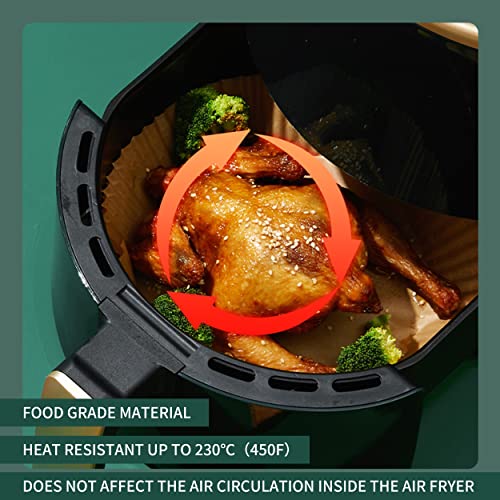 Air Fryer Disposable Parchment Paper, 100PCS Parchment Paper for Baking Roasting Microwave, Non-stick Oil-proof Paper Parchment for Air Fryer(7.87inch)(100pcs)