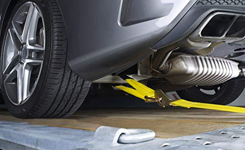 Keeper - 2β x 36β Premium Axle Tie Down Strap with D Rings - 3,333 lbs. Working Load Limit