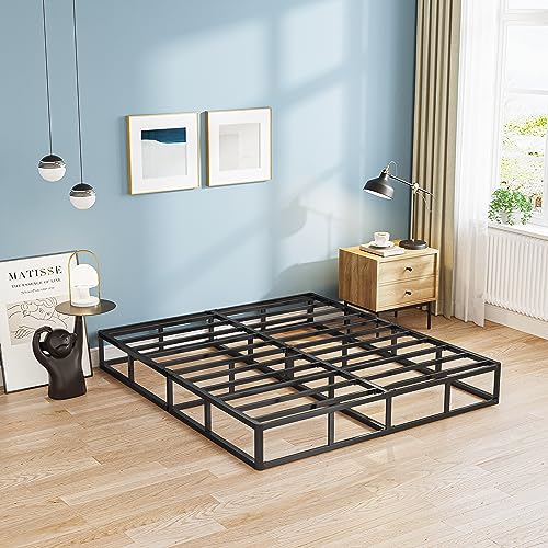 Aardhen 7 Inch Box Spring for Queen Bed,High Profile Strong Metal Frame Mattress Foundation, Quiet Noise-Free,Easy Assembly, 3000lbs Max Weight Capacity