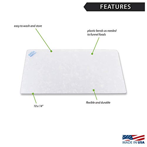 Rada Cutlery Flexible Plastic Cutting Boards, 10 x 14 Inches β White