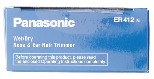 Panasonic ER-412 Water Washable Nose/Ear Hair Trimmer Black