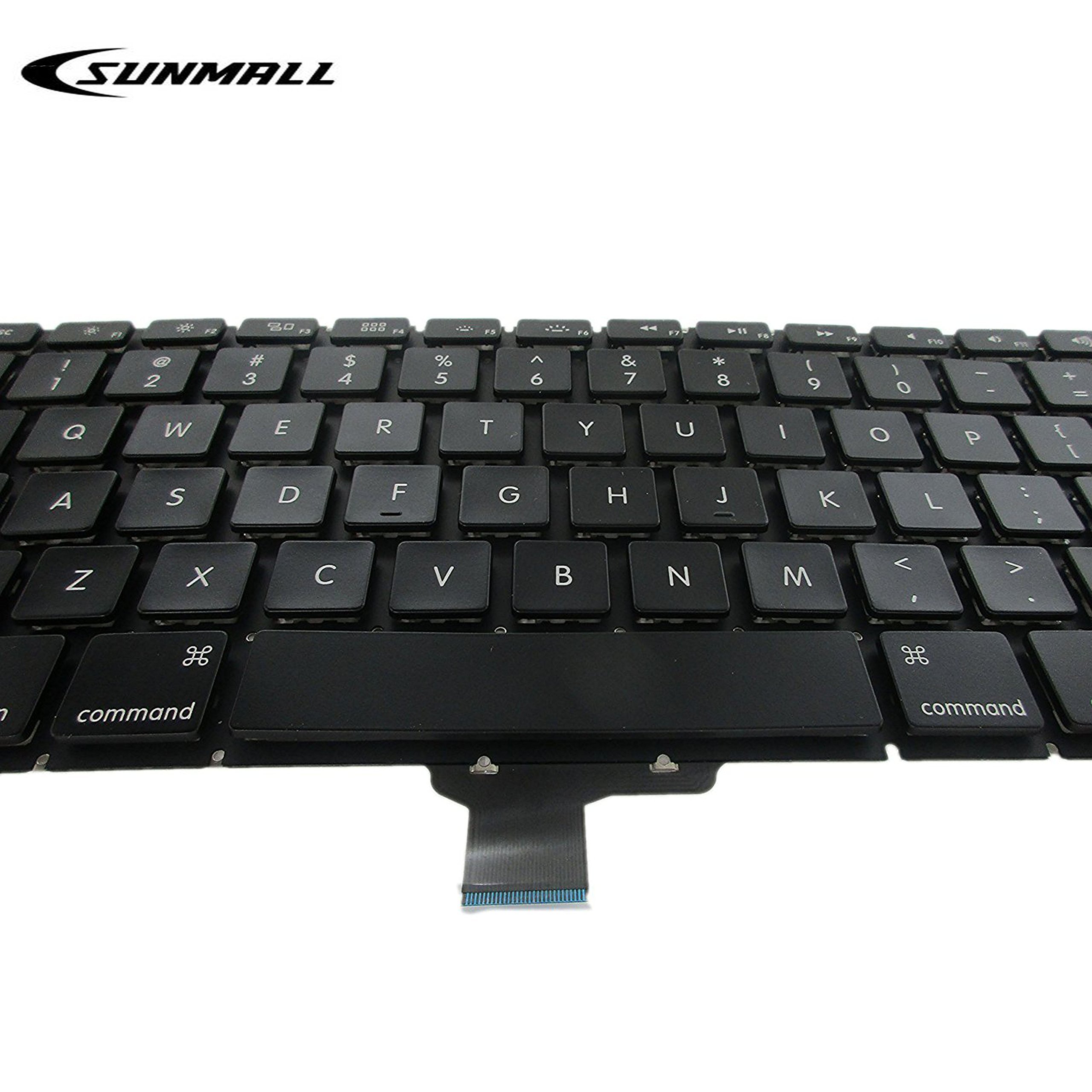 SUNMALL Backlight A1278 Keyboard Replacement with Backlit Compatible with MacBook Pro 13" 2009-2015 Years US Layout MD313 MD314 MC374 MC375 MB466 MB467 MC700 MC724 MB990 Series Laptop
