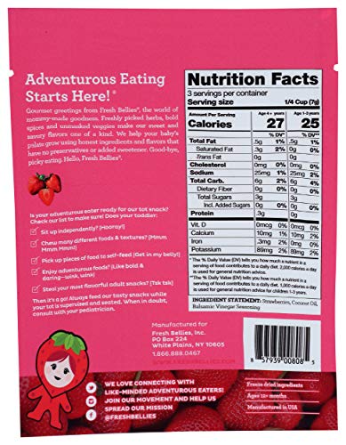 FRESH BELLIES Strawberry Feels Forever Strawberries and Balsamic Snack, 0.75 OZ