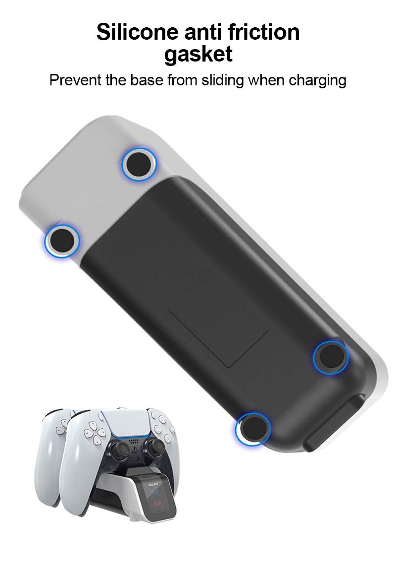 Kouzin Suitable for PS5 Fast Charge Charging Base Gamepad Charger Base