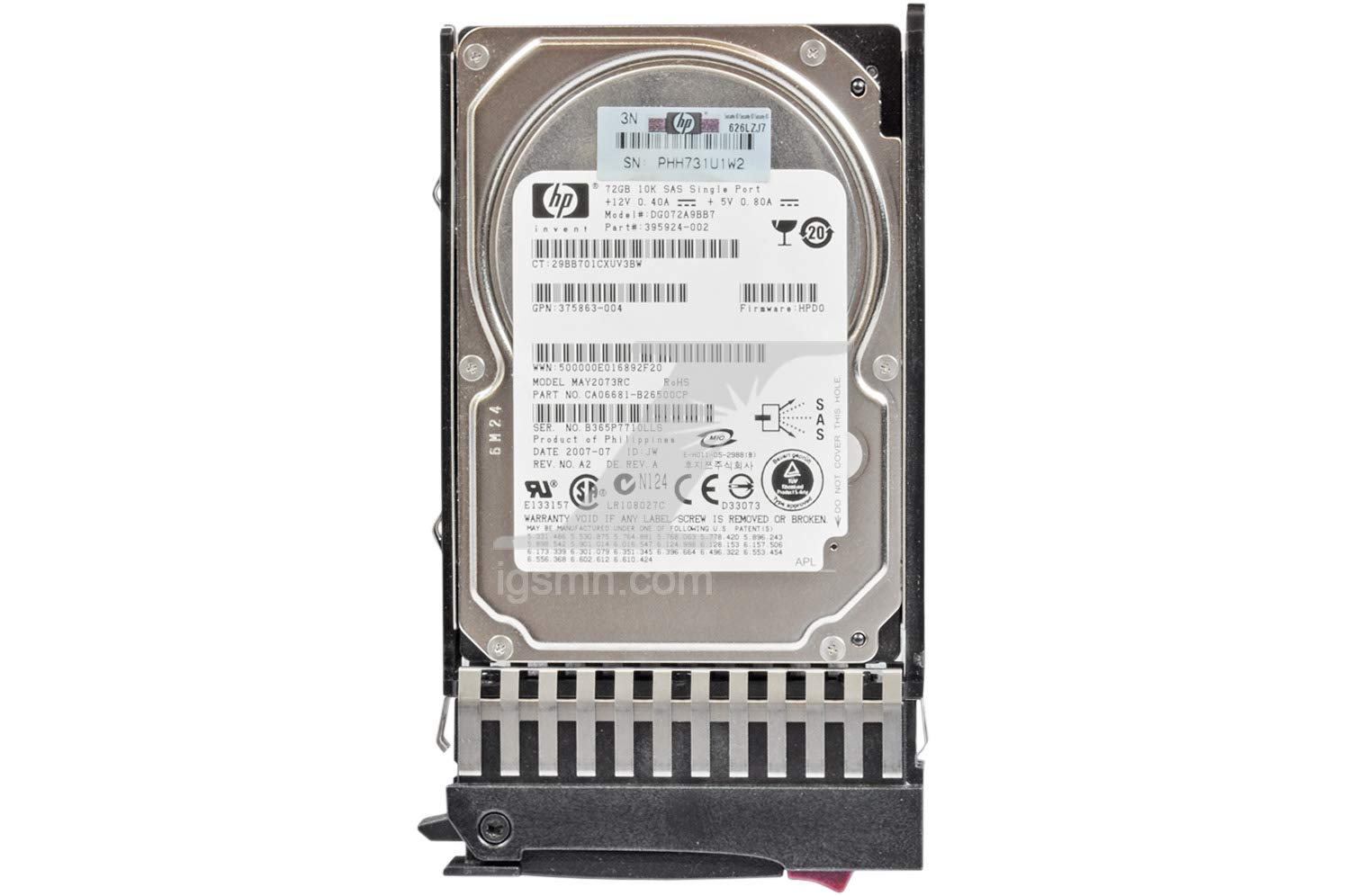 HP 376597-001 HP / Compaq 72gb 10k 2.5 SFF SAS Hotplug Hard Drive (376597001)