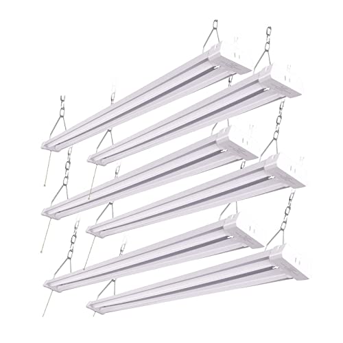 THKSGOD Linkable LED Shop Light 4ft,5000K Daylight White,led Shop Light for Garage 4500LM Super Bright,Shop Light for Workshop