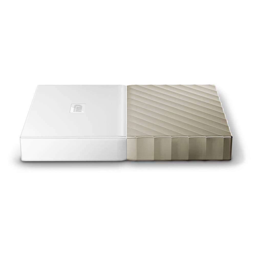 Western Digital WD 1TB My Passport Ultra Portable External Hard Drive - USB 3.0 - White-Gold - WDBTLG0010BGD-WESN (Old Generation)