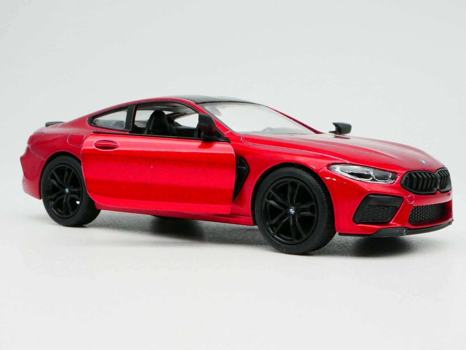 KiNSMART BMW M8 Competition Coupe Red 5" 1:36 Scale Die Cast Metal Model Toy Car w/Pullback Action
