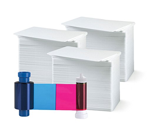 Magicard Enduro 3e Dual Sided ID Card Printer & Complete Supplies Package with Bodno ID Software