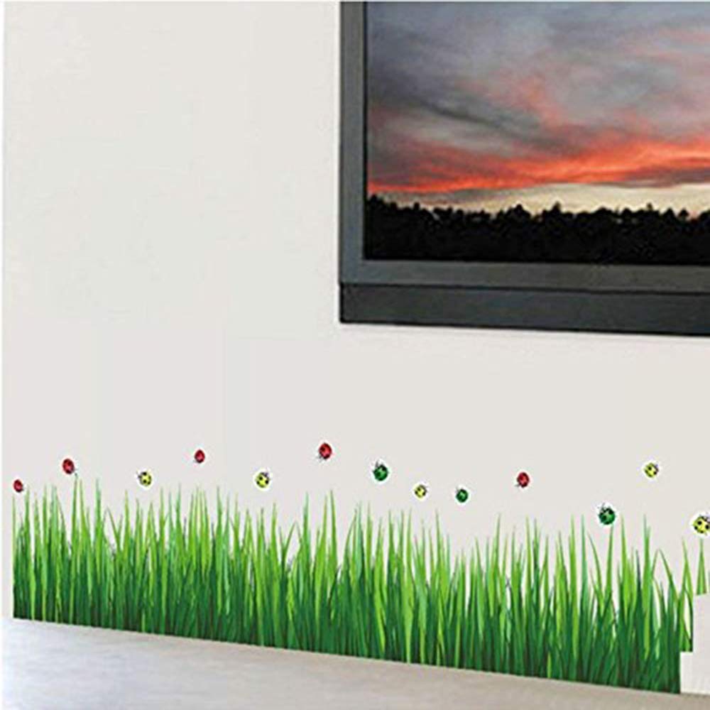 Wall Stickers Removable Decals Wall Decor Decorative for Children Kids Living Room​ (Grass)