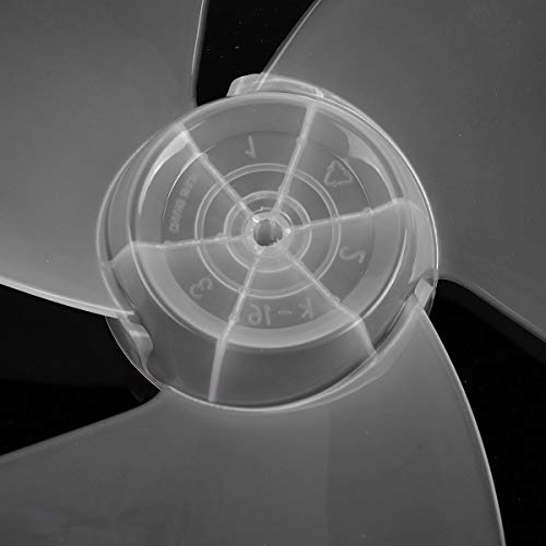 CHICTRY 16 Inch Fan Blade 3 Leaves Plastic White Fan Blade Replacement for Household Standing Pedestal Fan Table Fanner General Accessories White without Fan Nut