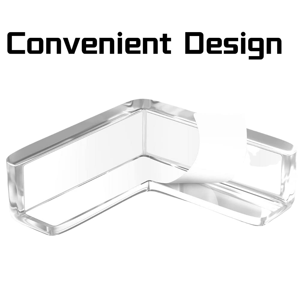 Baby-Proofing Corner Protector Edge Guards(10 Packs) Soft Clear Silicone & PVC Pre-Taped Adhesive Furniture Edge and Corner Guards