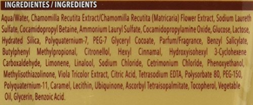 Manzanilla Grisi Gold Extract Lightening Shampoo, Extra lightening and glowing effect hair, with Chamomile Flower Extract and Turmeric 13.50 Fl Oz