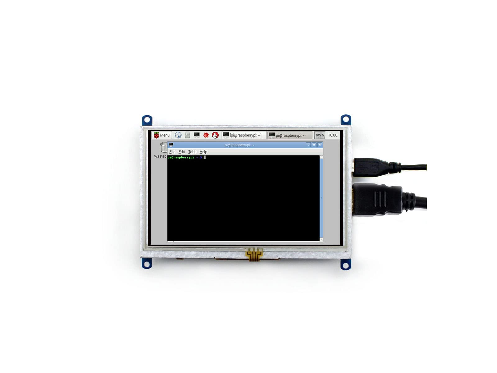 waveshare 5 Inch Resistive Touch Screen LCD(B) 800X480 High Resolution HDMI USB Interface for Raspberry Pi/Banana Pi Mainboard/Raspberry Pi 3 Model B/3B+