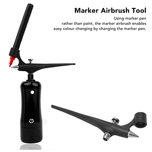 CHEOTIME Marker Airbrush Paint Air Brush, DIY Colouring Accessory Fine Spraying Artistic Tool Creative Air Brush Sprayer Marker Pen Airbrush Premium ABS Airbrush