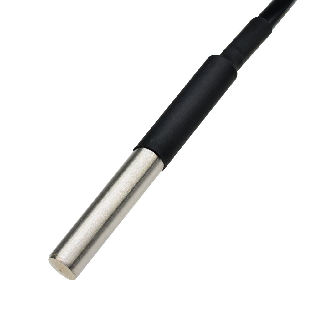 Aideepen 5PCS DS18B20 Waterproof Temperature Sensor Digital Thermal Temp Stainless Steel Tube Probe 3 Meter Cable