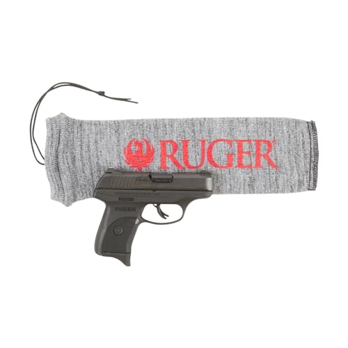 Allen Company Ruger Silicone Treated Knit Handgun Sock, Gray, 14" (27133)