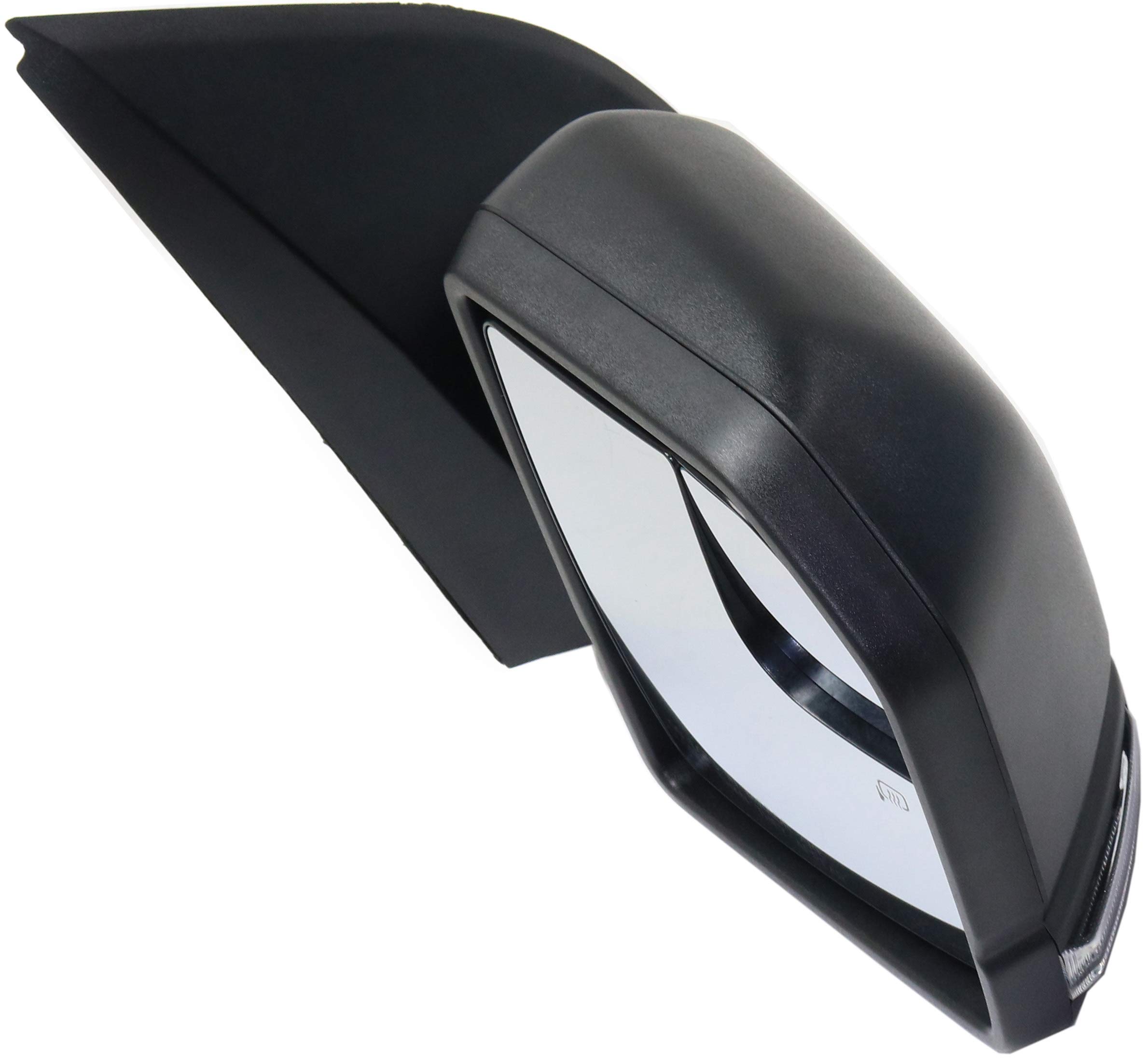 Kool Vue Right Power Heated Mirrors for Ford F-150 2015-2018 Manual Fold With Signal Light, Spotter Glass & Puddle Lamp; Without Memory & Auto-Dimming Textured Standard Cab, Up To 02/26/18